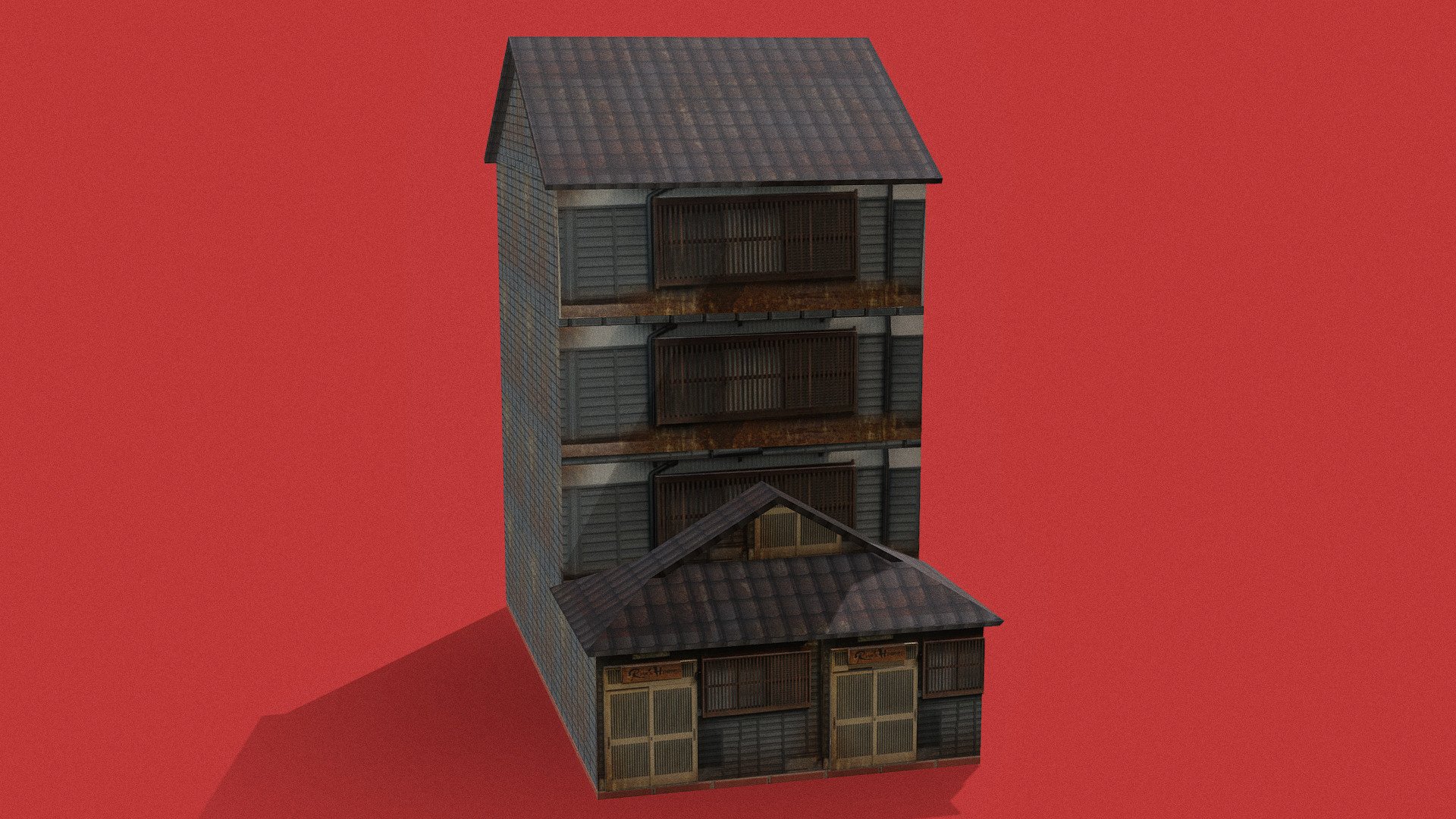 Traditional Japanese House - 3D model by Kasugamon [a2b2431] - Sketchfab