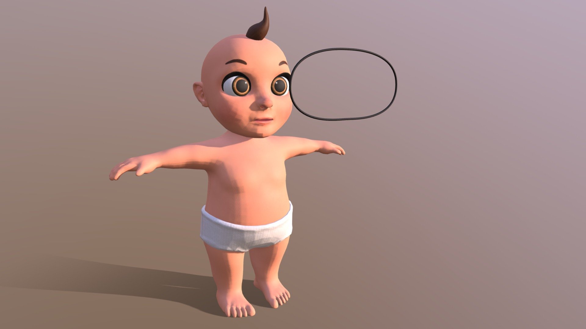 cartoon baby - Buy Royalty Free 3D model by 3DAnvil [a2b2ab4 ...
