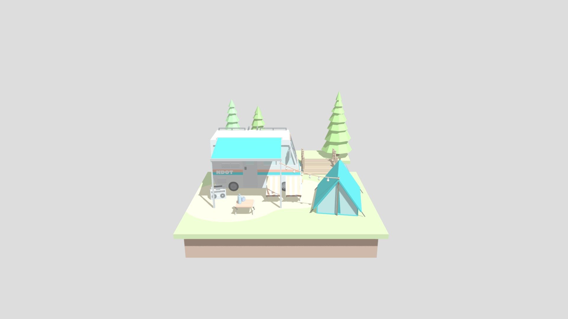 Camping - 3D model by oasiskim [a2b2ba6] - Sketchfab