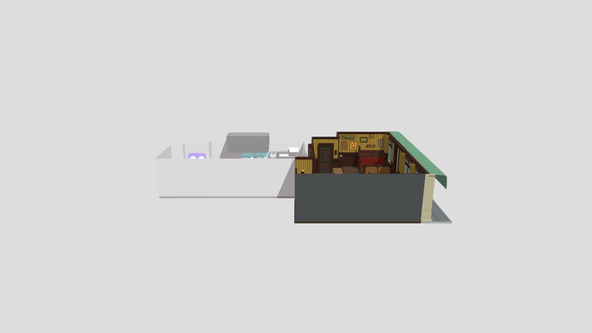 Cafeteria - 3D model by tl20020189 [a2b8145] - Sketchfab
