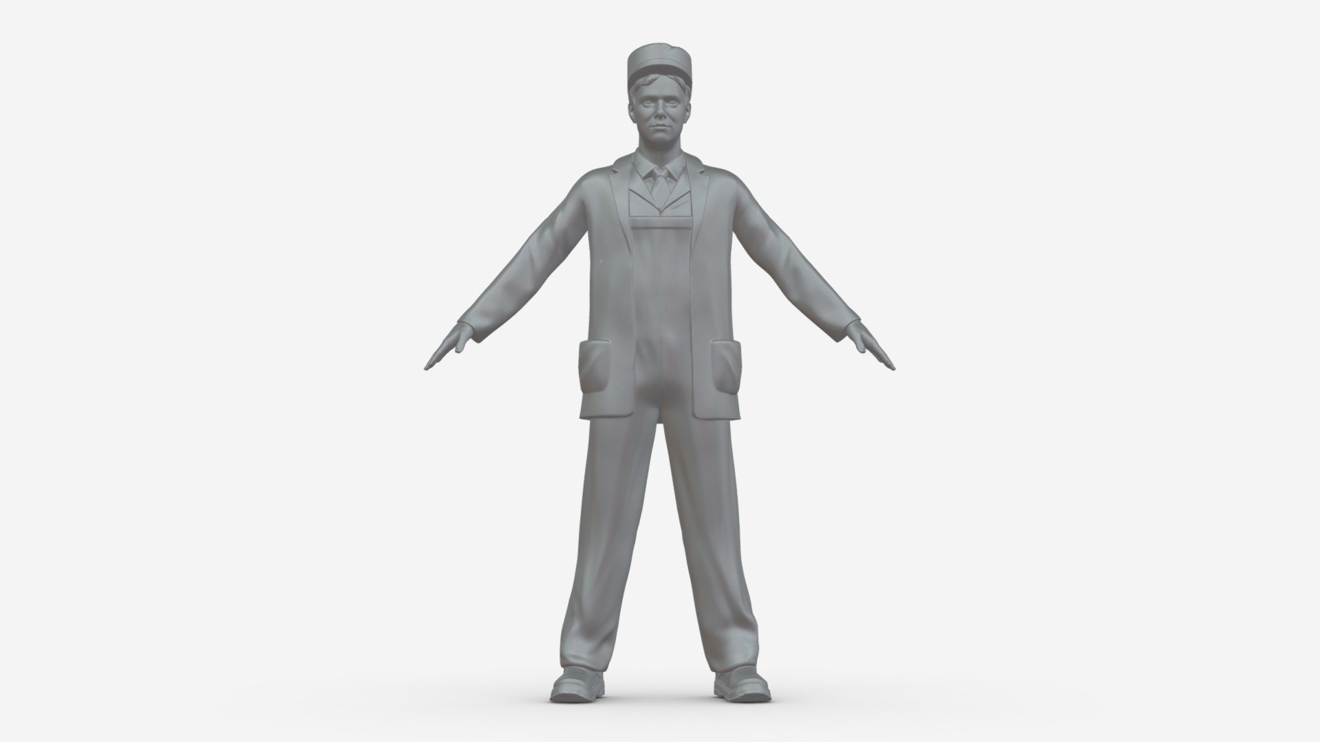 001137 postman in old style - Buy Royalty Free 3D model by 3DFarm ...