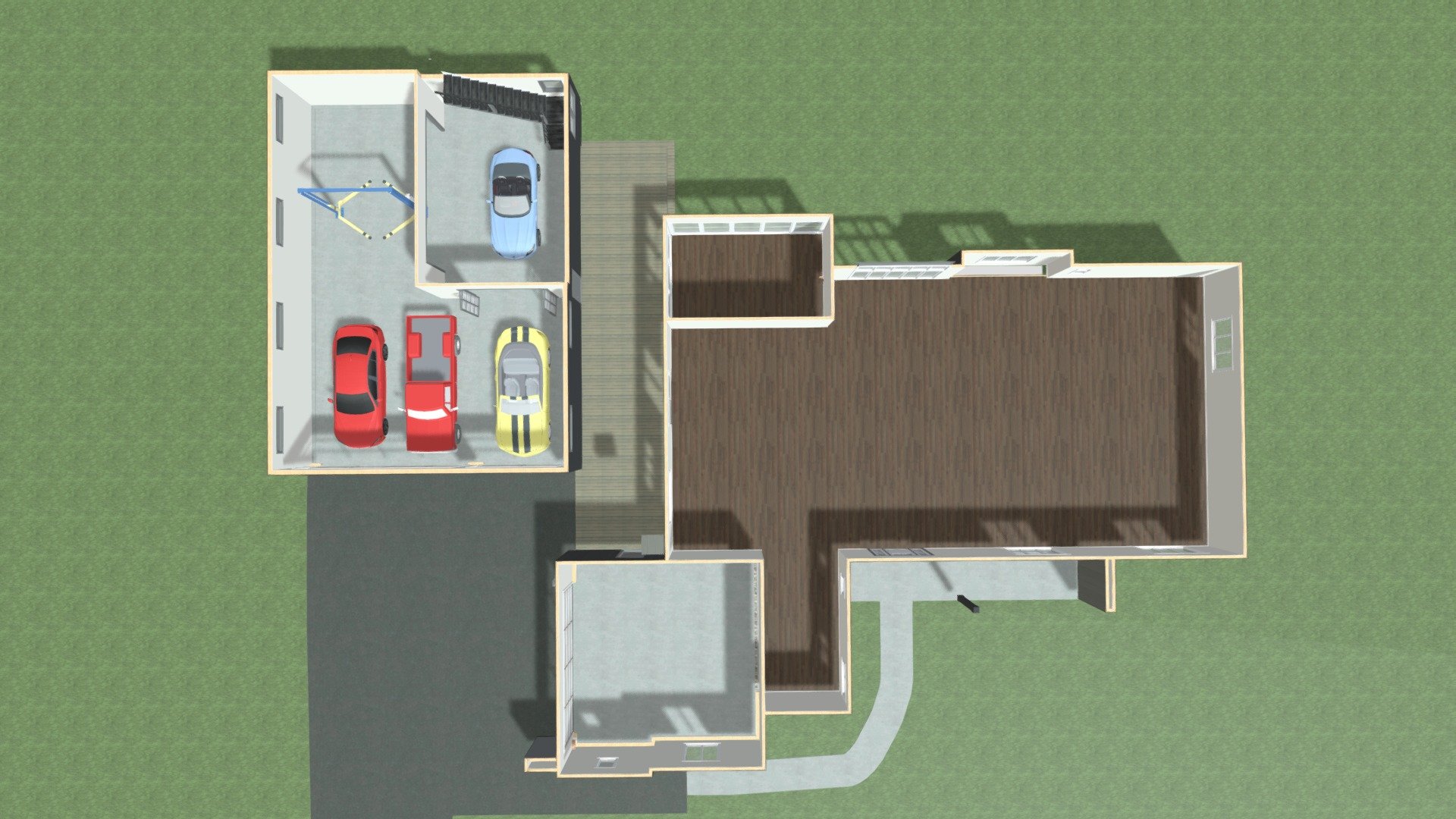 Revised Garage 1st Floor - 3D model by OakBridge Development ...