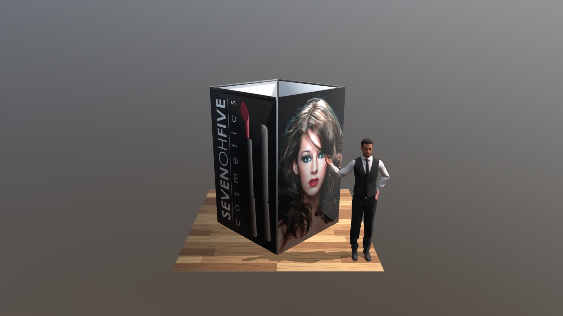 Big Sky 5x5x8 Non-backlit Display - 3D model by xyzDisplays ...