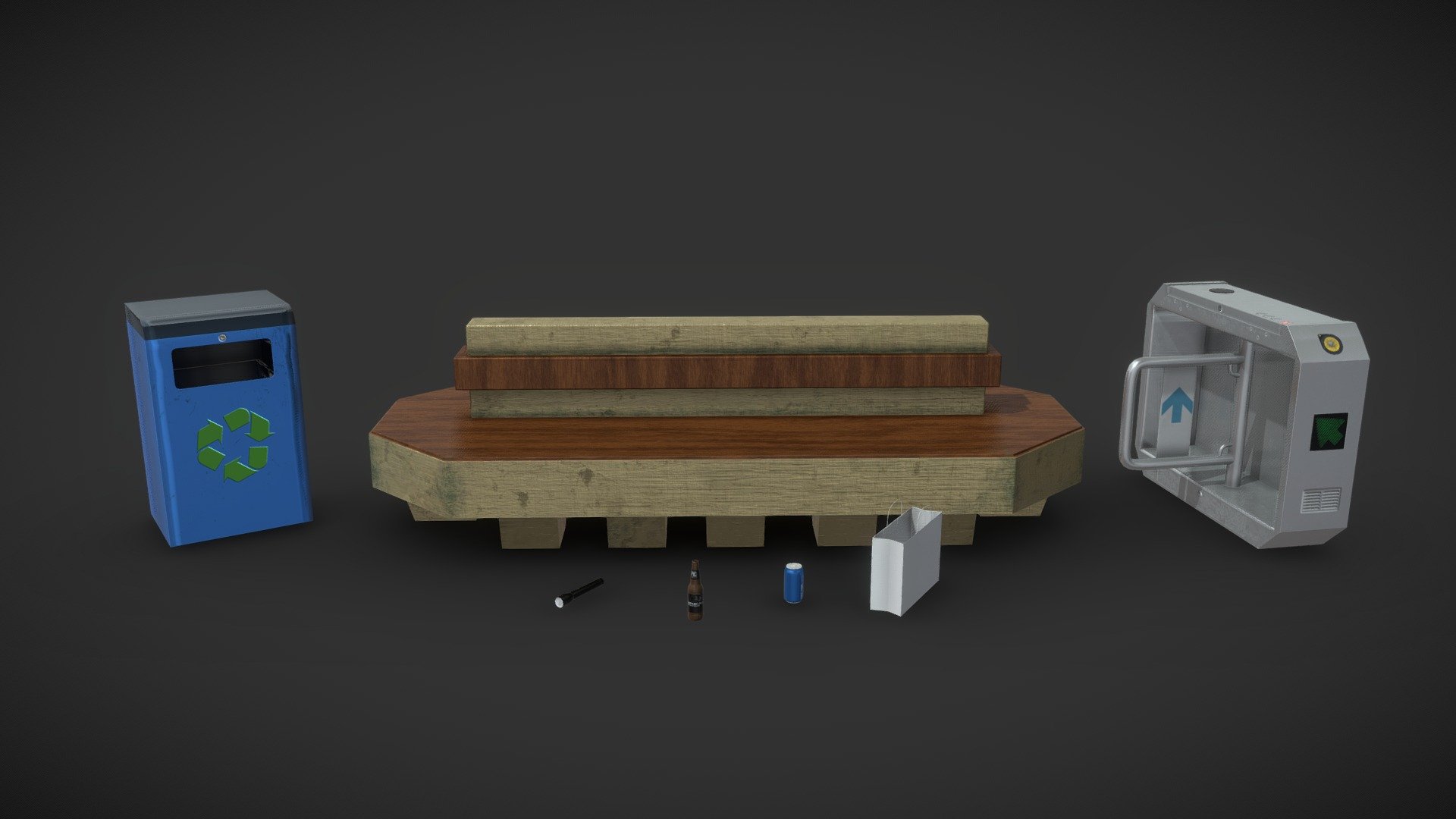 Subway Horror Props - 3D model by shinji_graphix [a2bb9b1] - Sketchfab