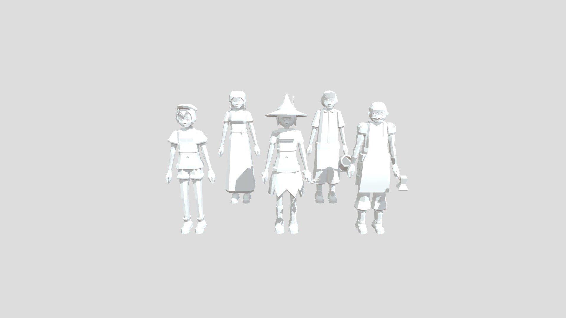 LowPoly NPC Pack - Download Free 3D model by t.haensen [a2bbfb5 ...
