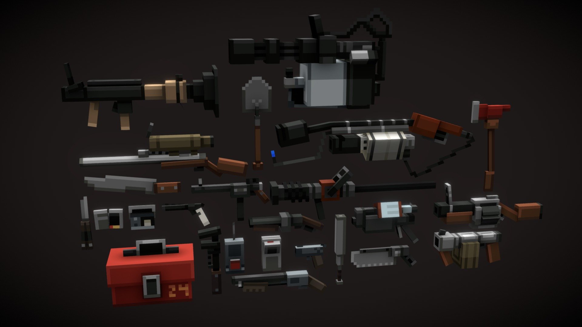 TF2 Stock Weapons - Download Free 3D model by FreakinGroovy [a2bfea3 ...