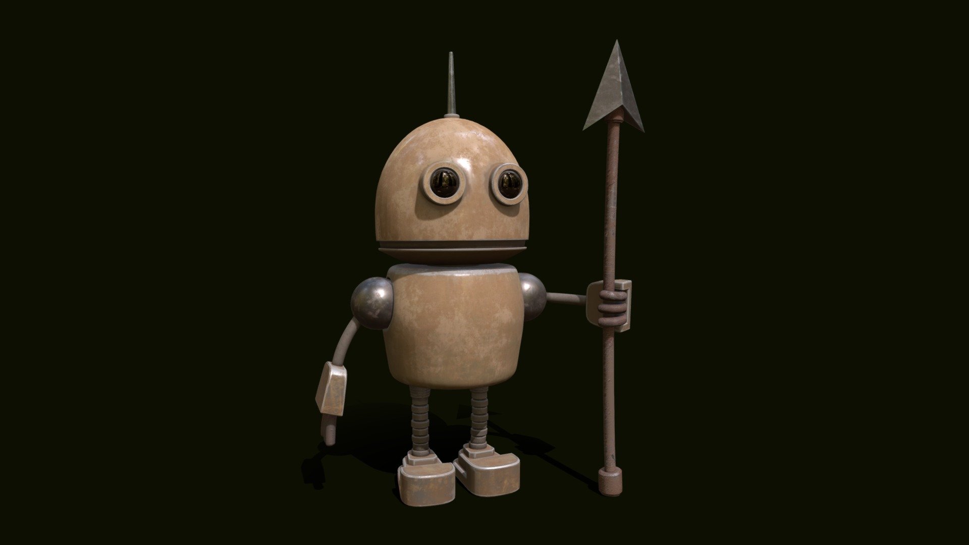 Stylized Robot Guardian - 3D model by Art-Teeves [a2c0478] - Sketchfab