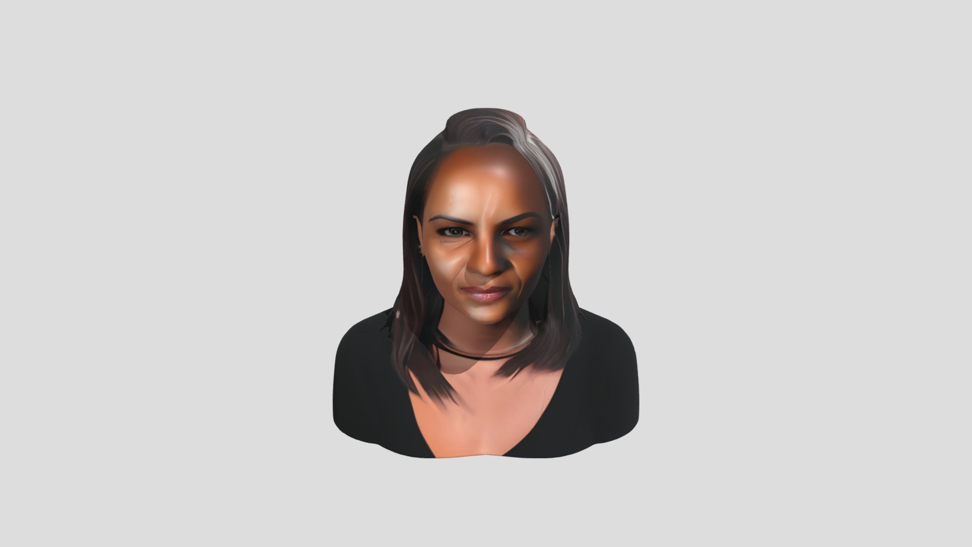Portrait of a smiling woman - 3D model by mullerio1111 [a2c1be7 ...