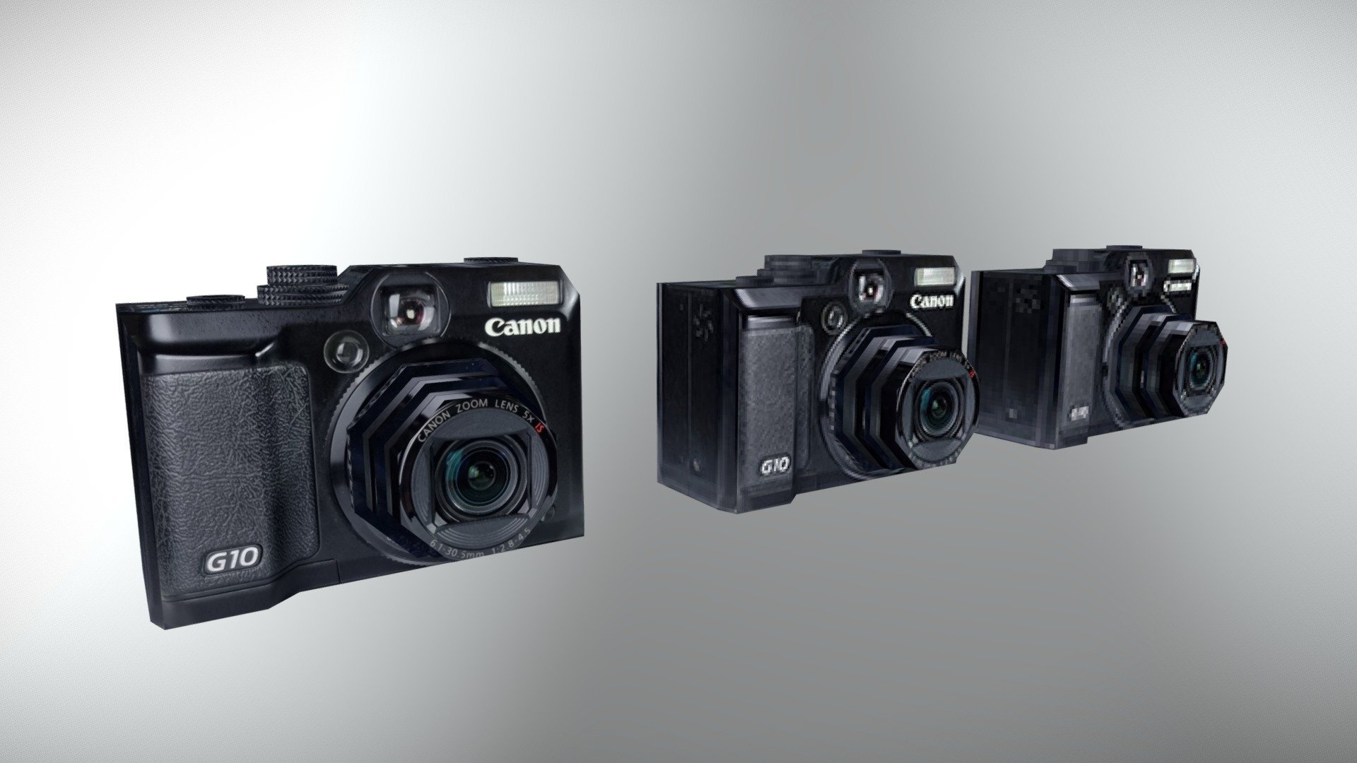 PSX / PS1 | Low Poly Digital Camera Canon G10 - Buy Royalty Free 3D model by albert_buscio ...
