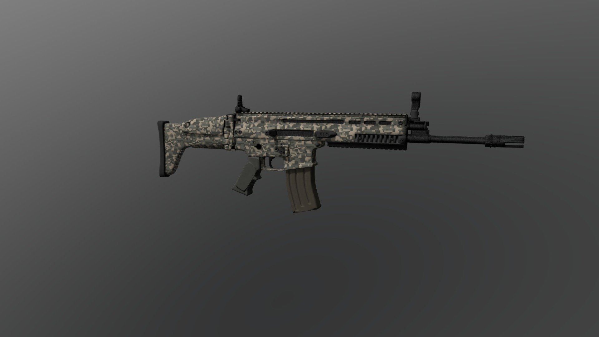 SCAR L - Download Free 3D model by Марк (@Mark-kon) [a2c92b9] - Sketchfab