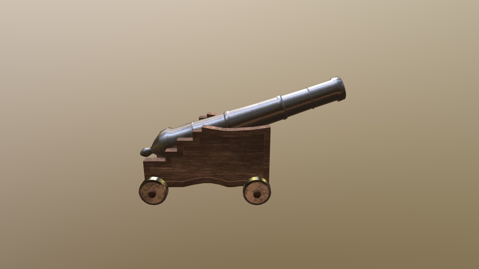 Quick Cannon - 3D model by Piotr Sidorowicz (@piotrsidorowicz) [a2cd6e6 ...