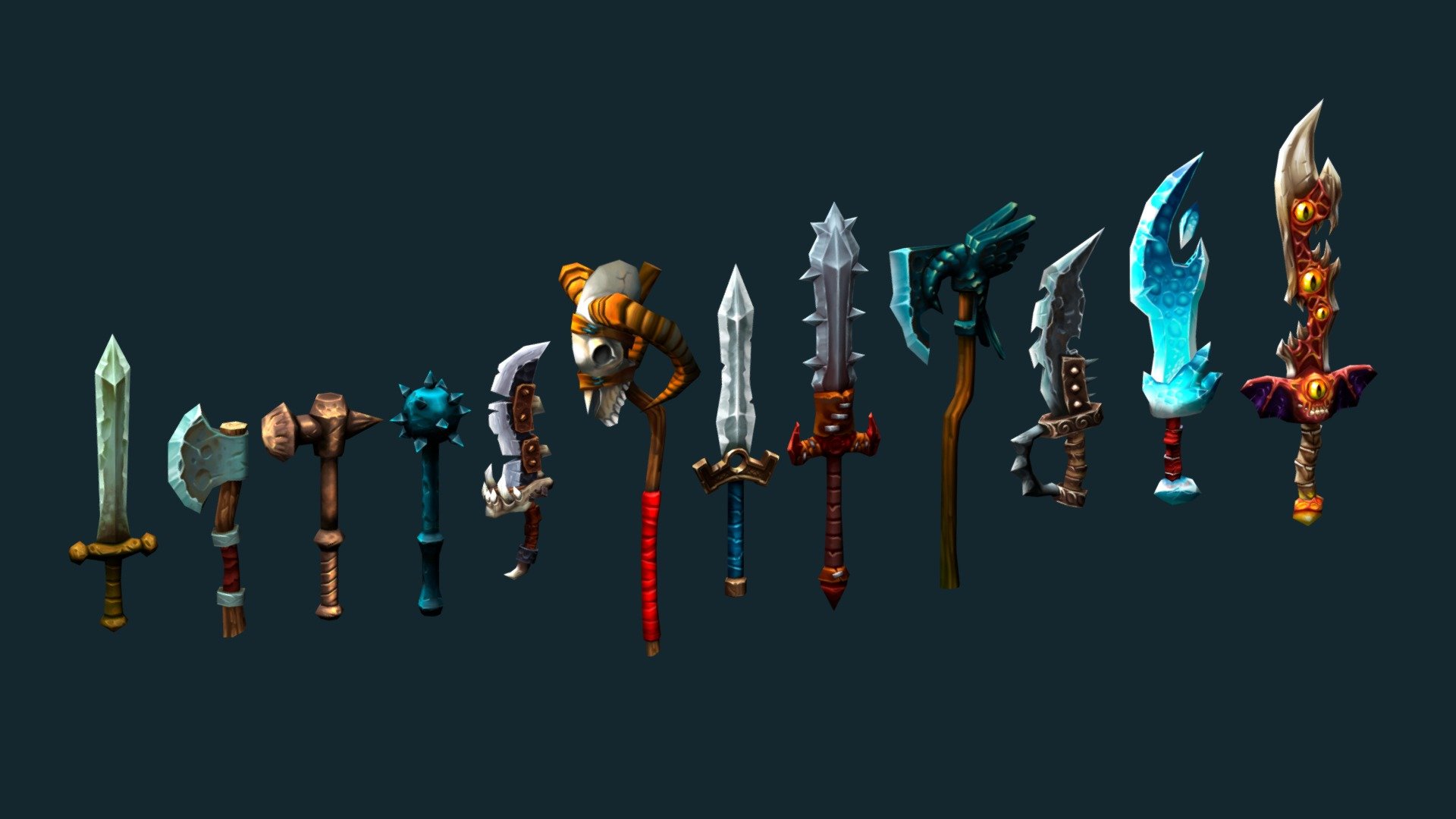 Weapon Pack - 3D model by Lexo3000 [a2cdb7e] - Sketchfab