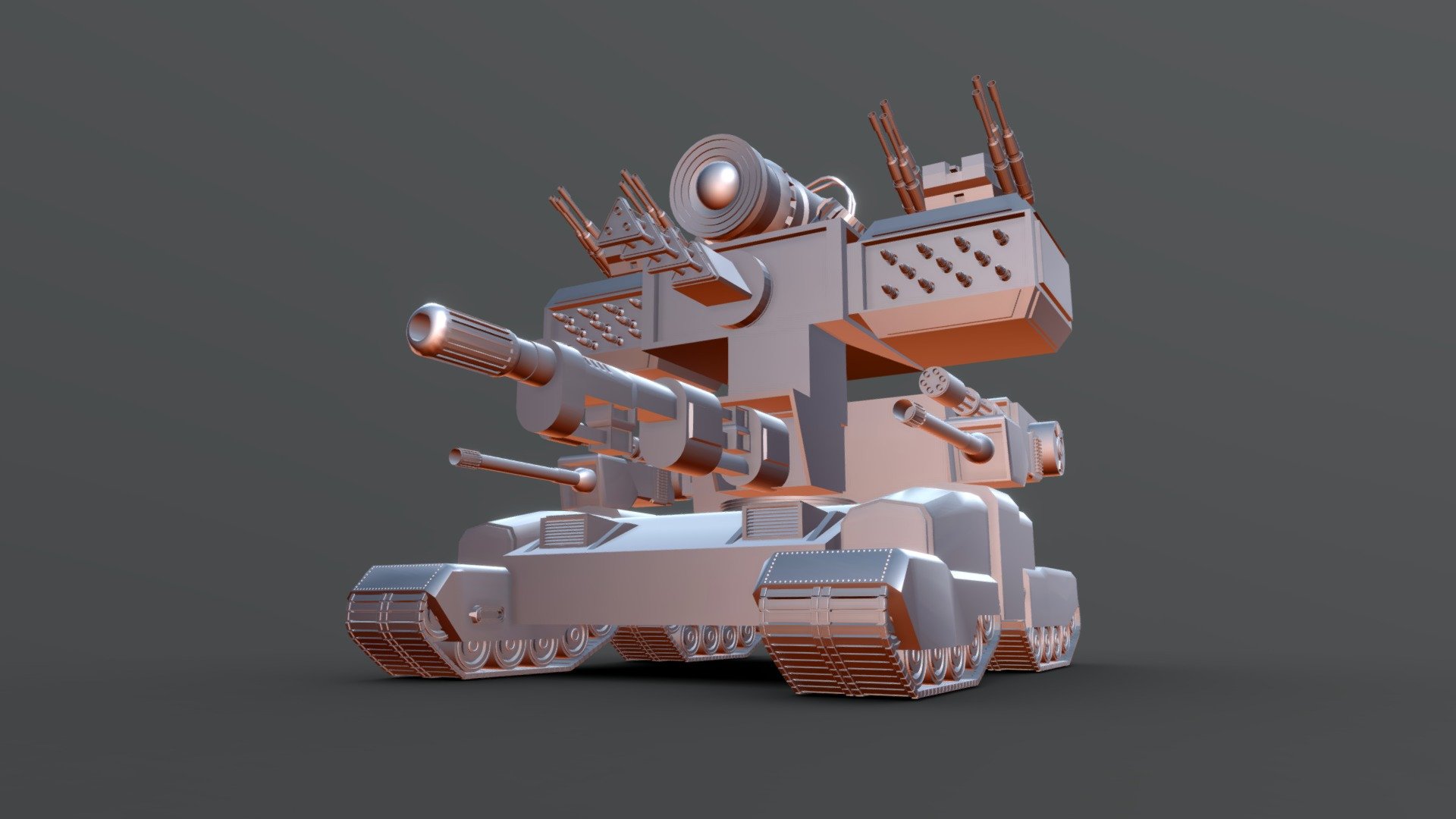 Battle Tank - 3D model by Abhijit Dabhi (@AbhijitDabhi) [a2cde42 ...