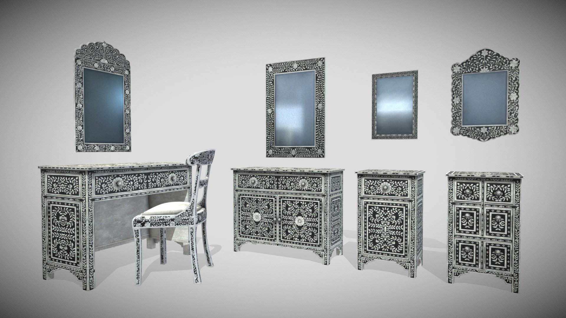 Styled Furniture - SerieAll - Buy Royalty Free 3D model by Francesco ...