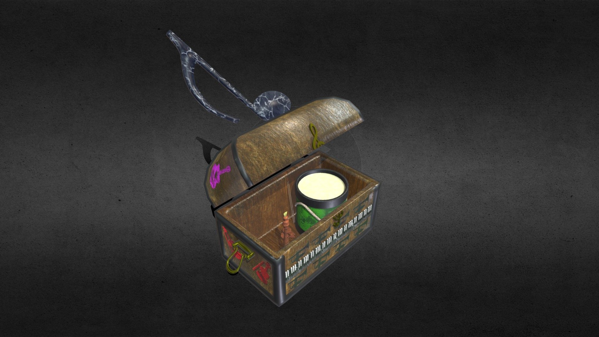Musical Chest - 3D model by jordillobre [a2d08b5] - Sketchfab