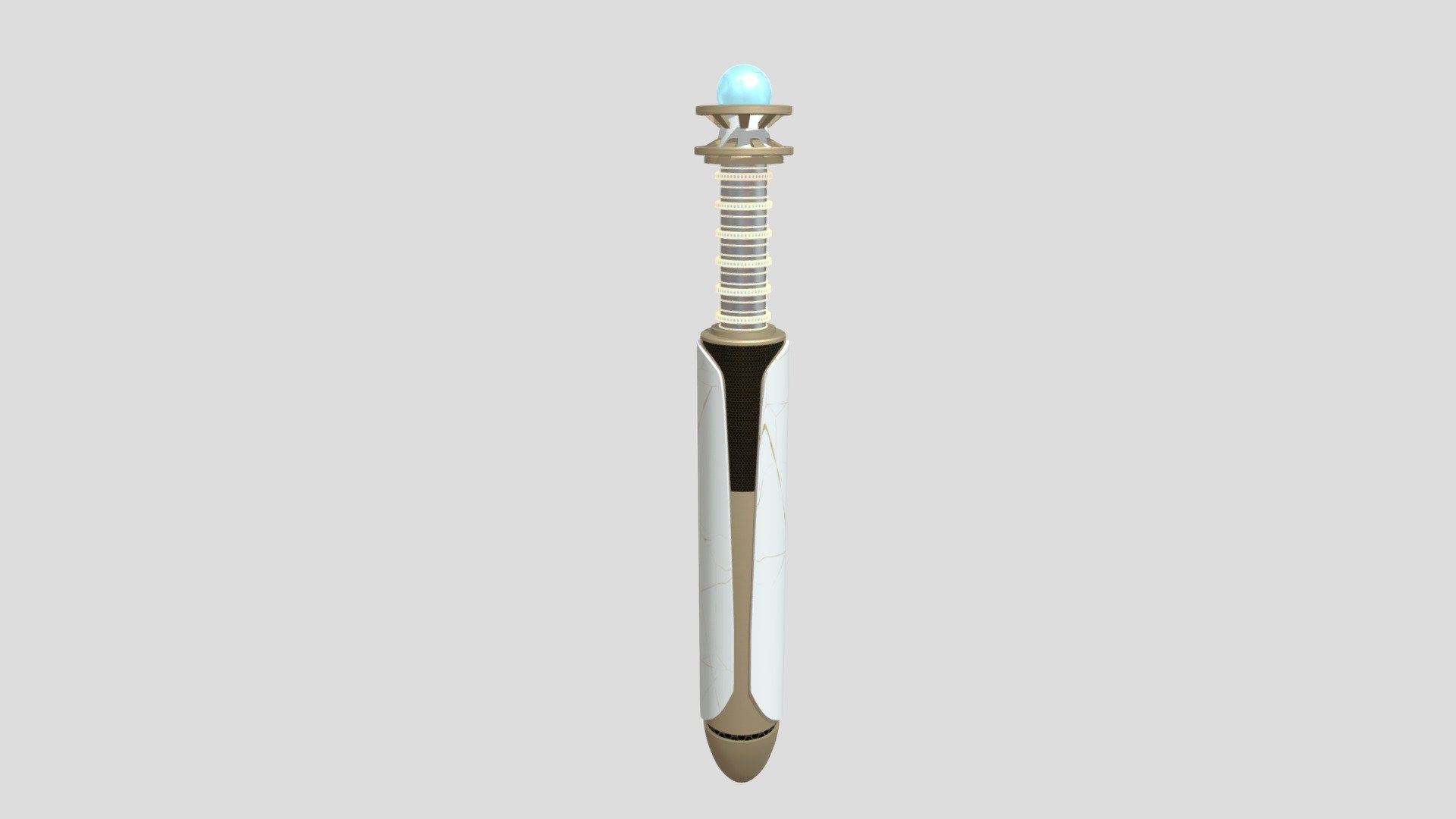 Porcelain and Brass Sonic Screwdriver - Download Free 3D model by Rin ...