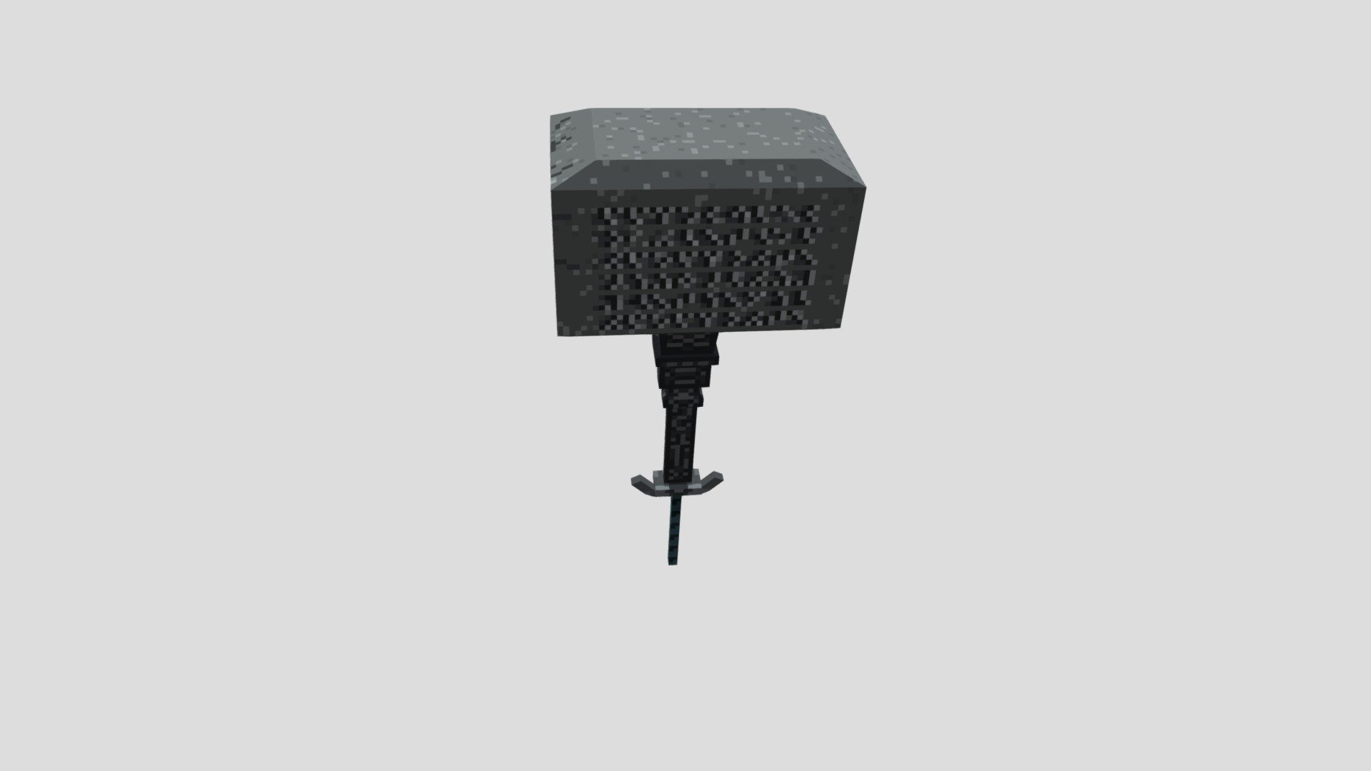 Lowpoly pixel art texture Kirkhammer - 3D model by Michał Popławski ...