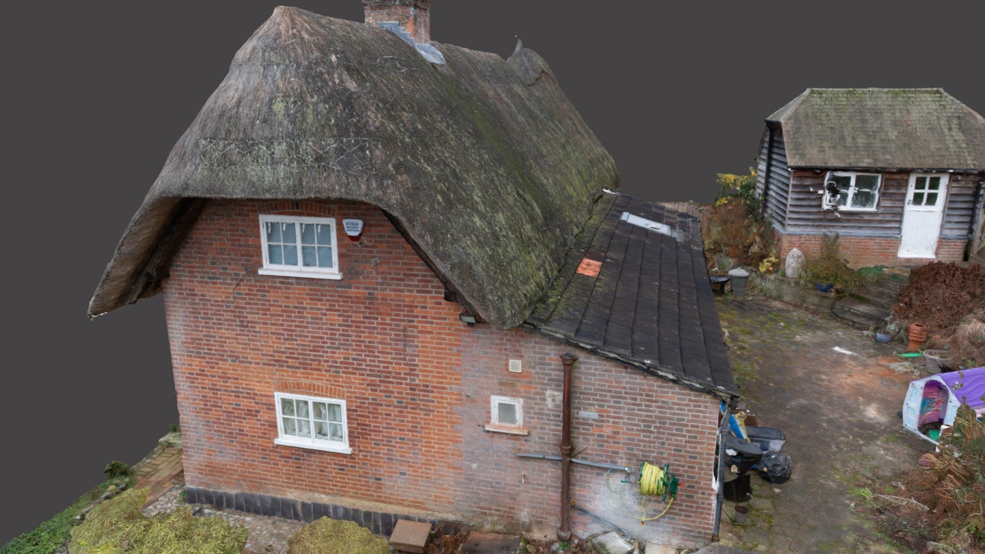 Thatched Cottage - 3D model by WGPdigital [a2d6c94] - Sketchfab
