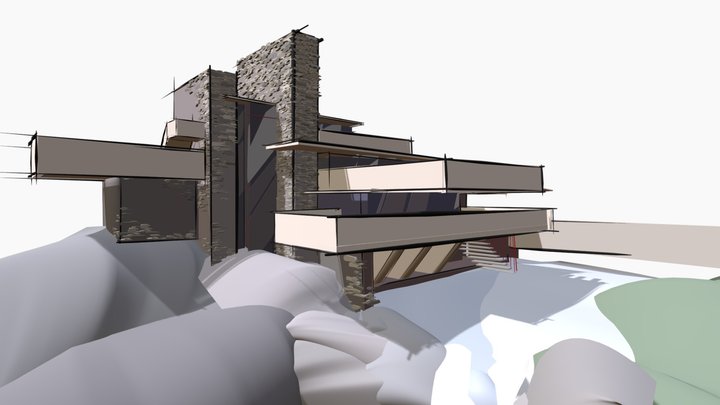 Fallingwater 3D models - Sketchfab