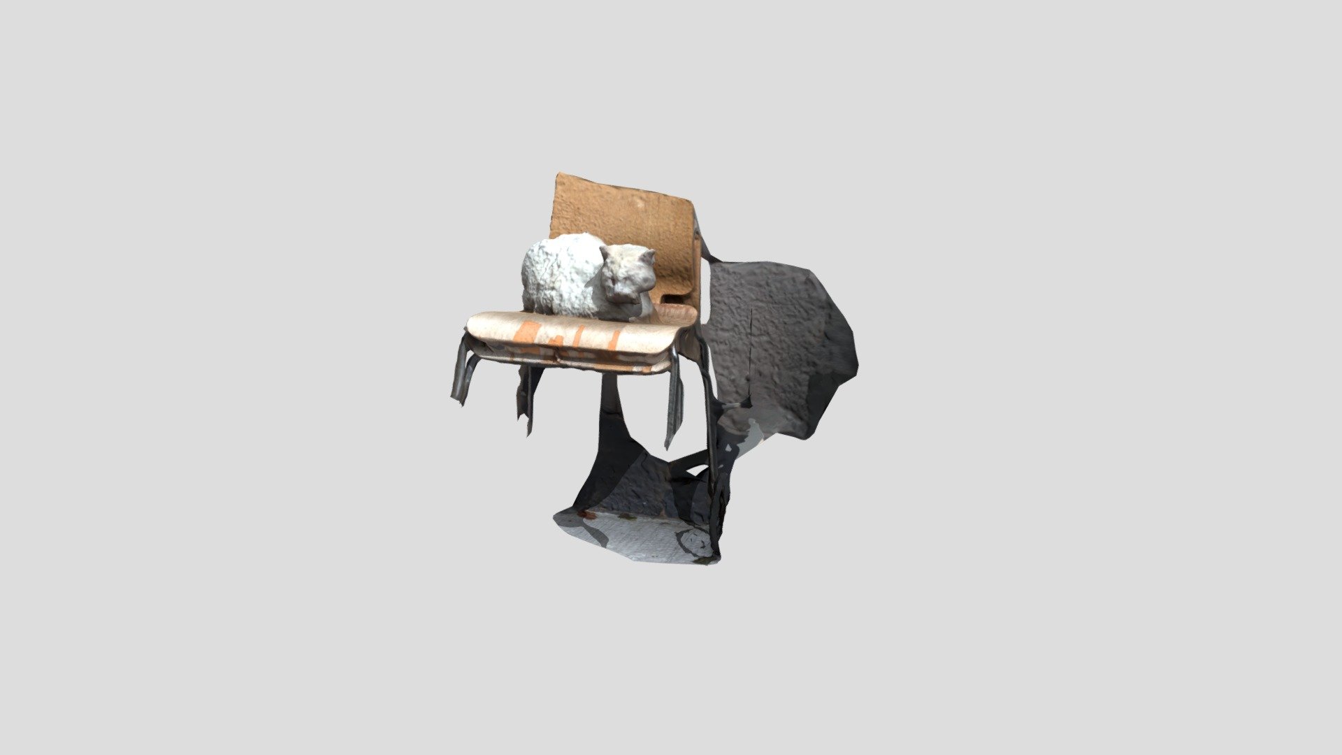 Cat and Chair - 3D model by Jimmy Gunawan (@jimmygunawan) [a2d89c7 ...