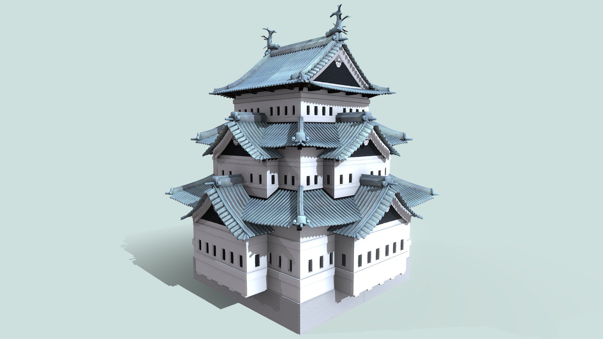 Hirosaki Castle - 3D model by s3z3r5 [a2d98fe] - Sketchfab