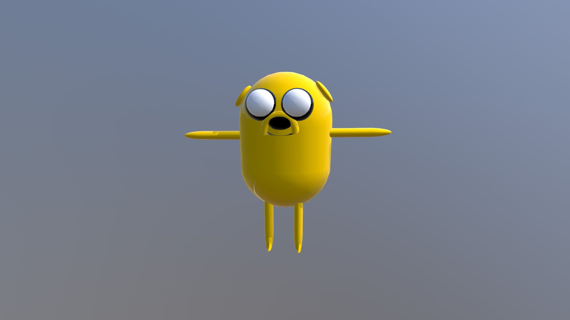 Jake The Dog - 3D model by justastudent [a2d9dd5] - Sketchfab
