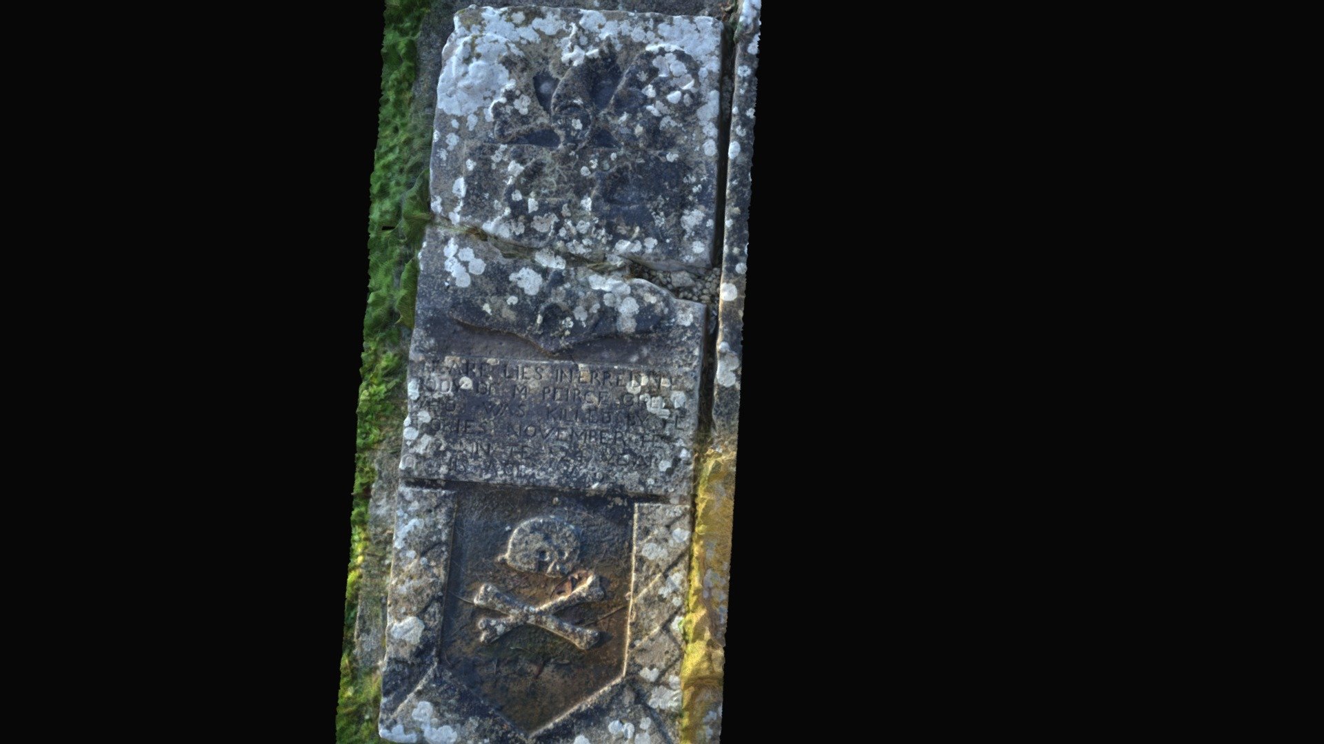 Pierce Green Grave-slab, Shanagolden Graveyard - Download Free 3D model ...