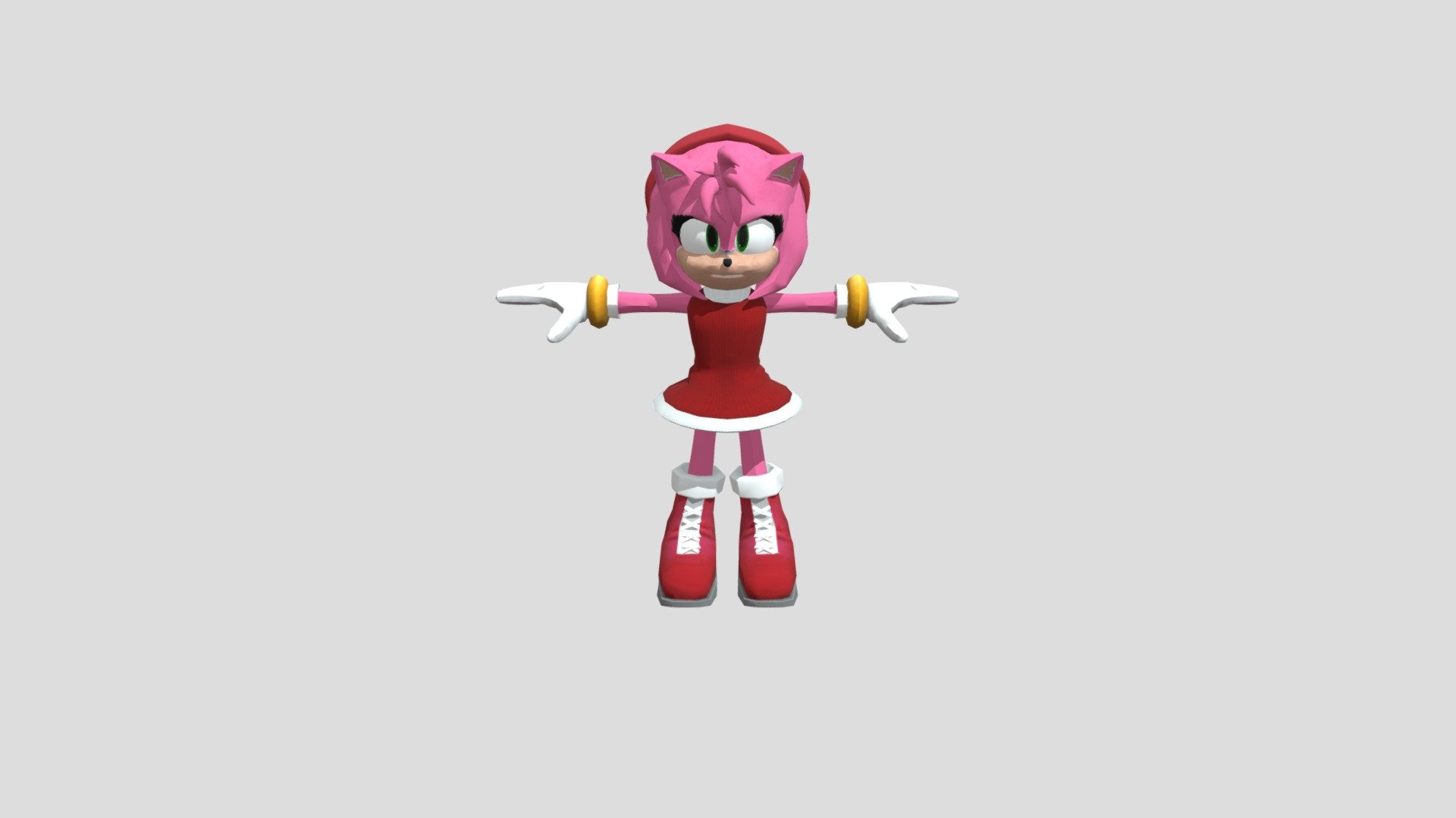 Amy Rose Movie Rig Mixamo (Sonic Movie 3) - Download Free 3D model by ...