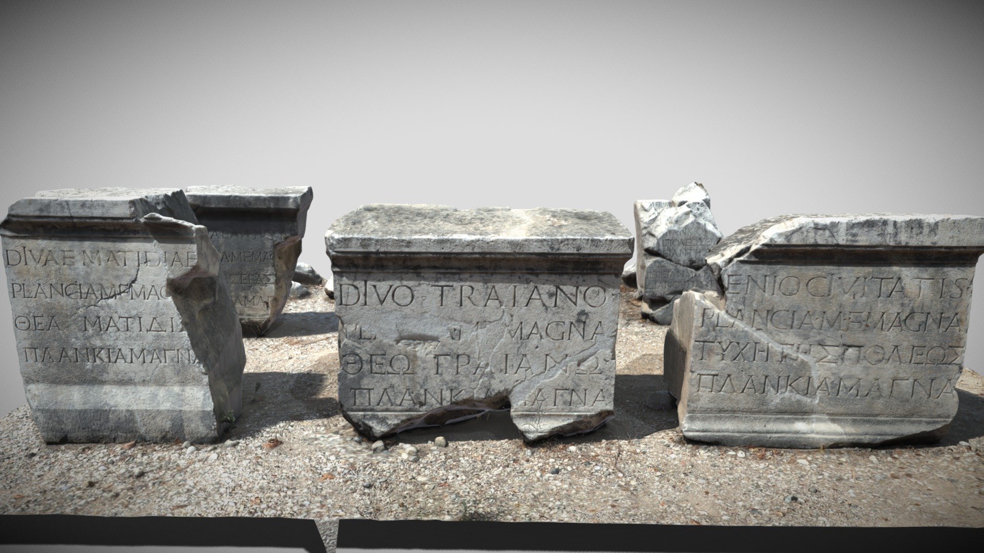 Perge - ancient stones - Download Free 3D model by kulturschokolade.org ...