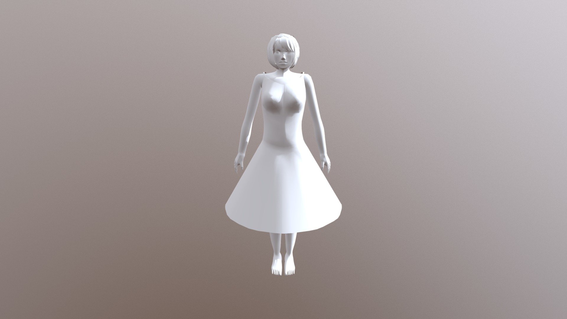 Human Girl ( W Cloths And Hair) - 3D model by chhavi (@chhavishin ...