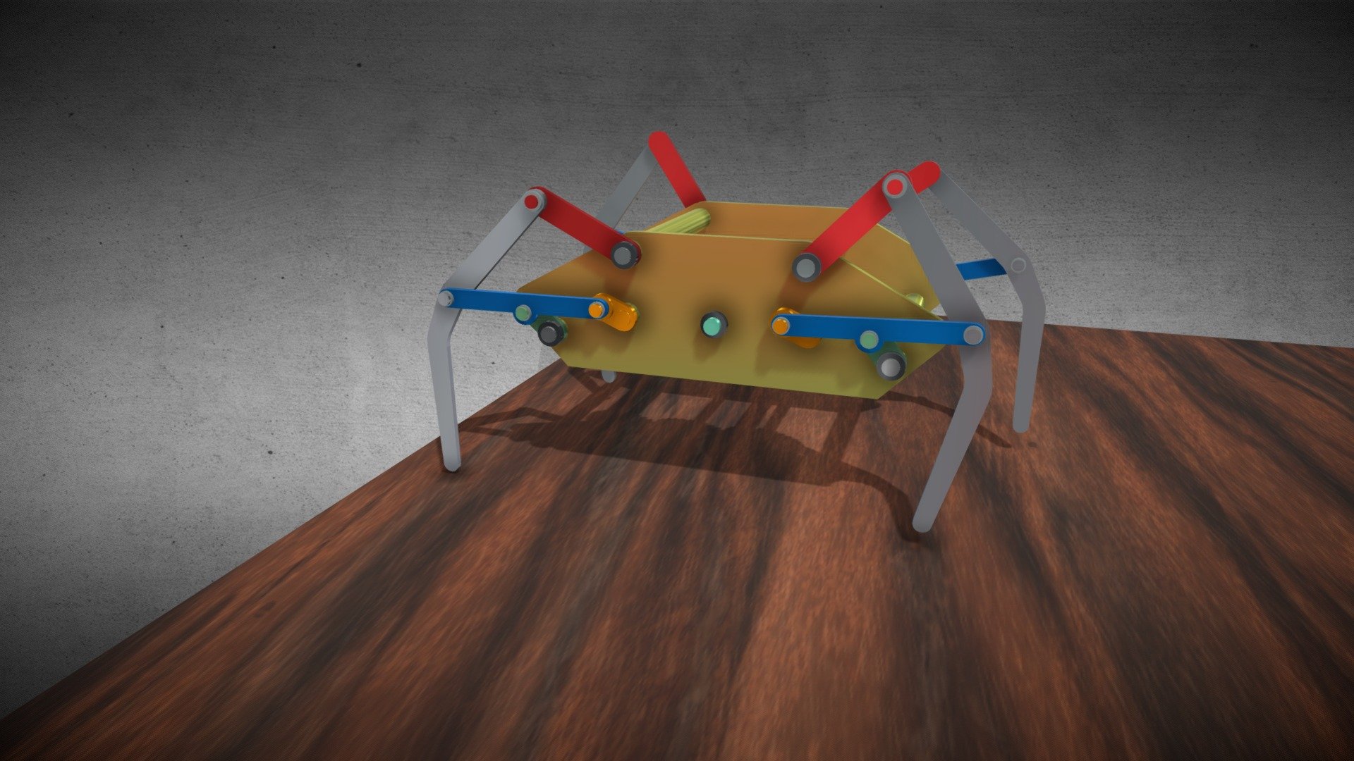 Klann Linkage (Walking Machine) - Download Free 3D model by trinityscsp ...