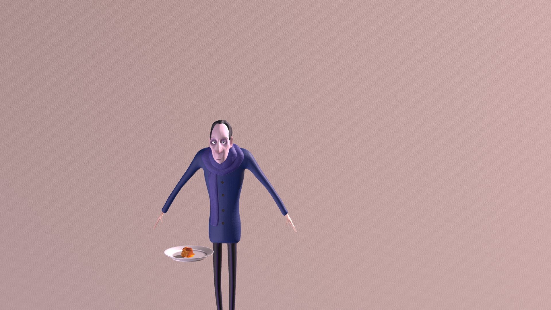 Anton Ego T pose - 3D model by CristianCC [a2e1444] - Sketchfab