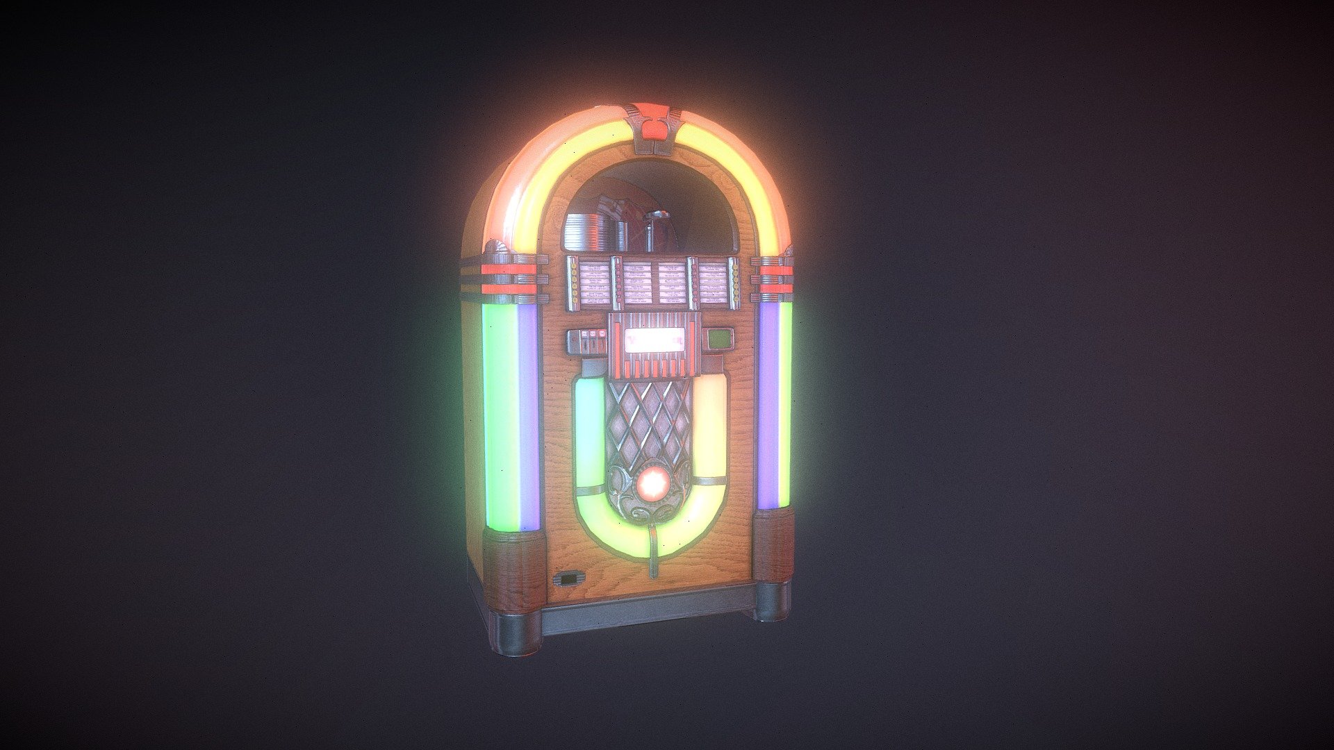 1946 Wurlizter "Bubbler" Jukebox Model 1015 - 3D model by Antonio ...