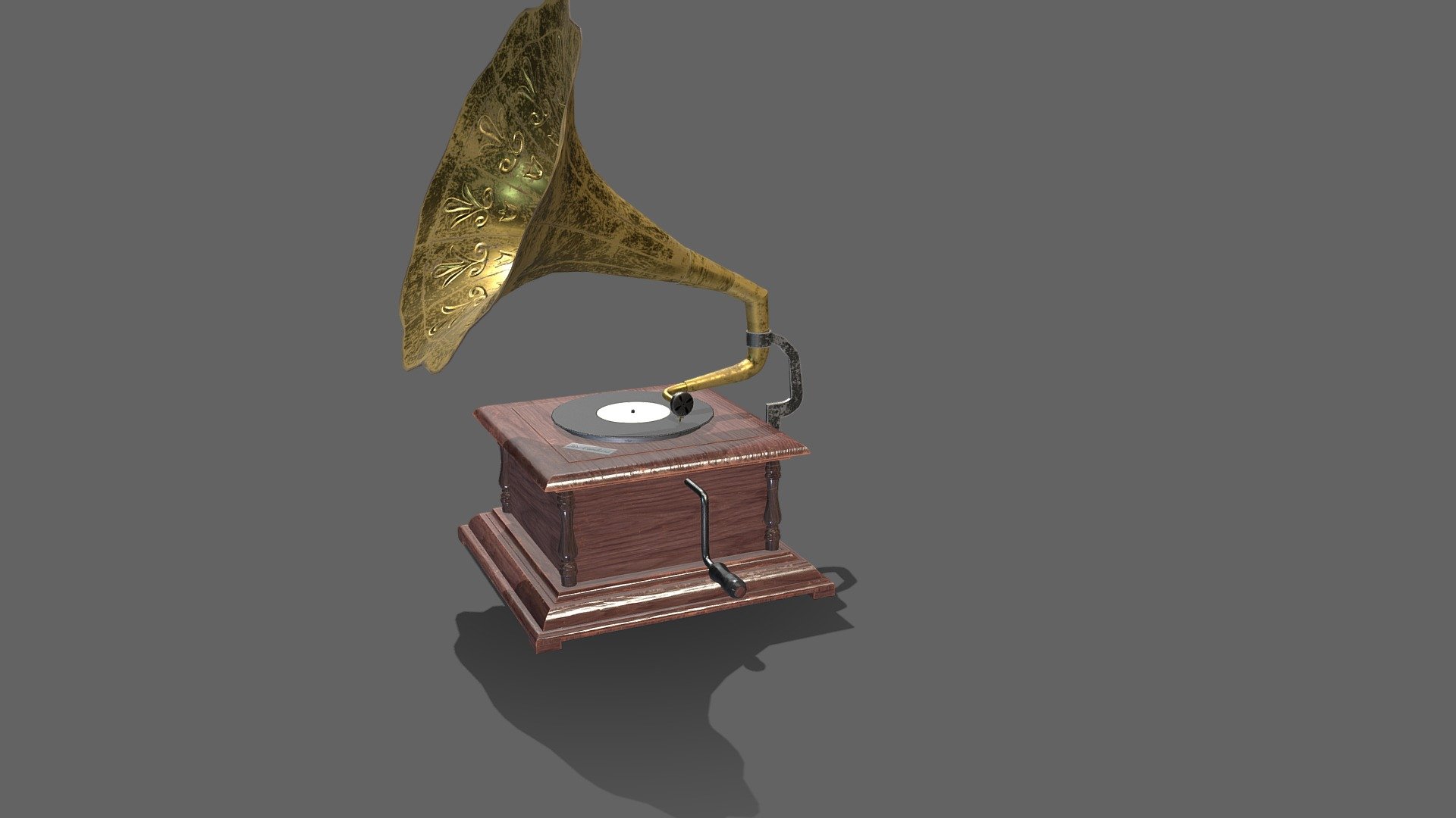 Vintage gramophone - 3D model by clement.cimbaro [a2e4d44] - Sketchfab