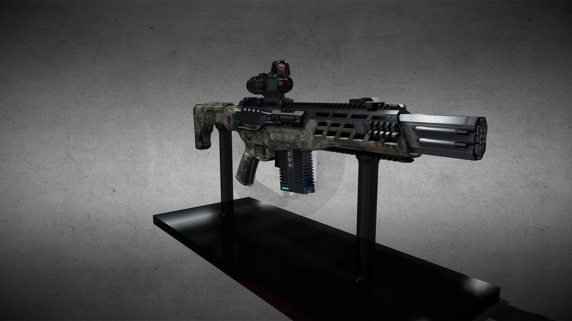 Futuristic modular rifle - Download Free 3D model by dannzjs [a2e5bf9 ...