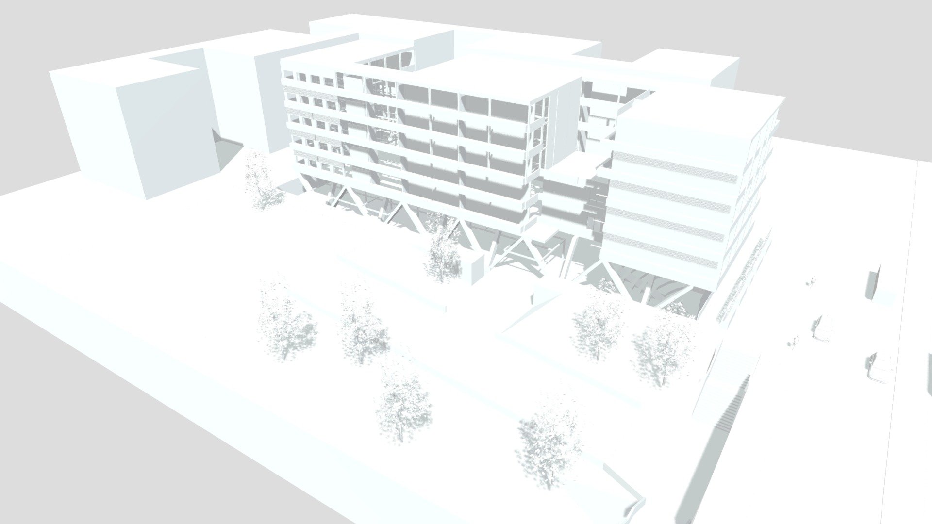 EDIFICIO-VICTOR JARA - 3D model by madeleinne.barrios [a2e893b] - Sketchfab