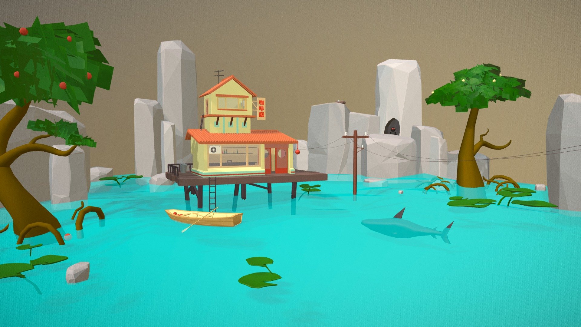 4 day "My little world" - 3D model by vork0n [a2e9c37] - Sketchfab