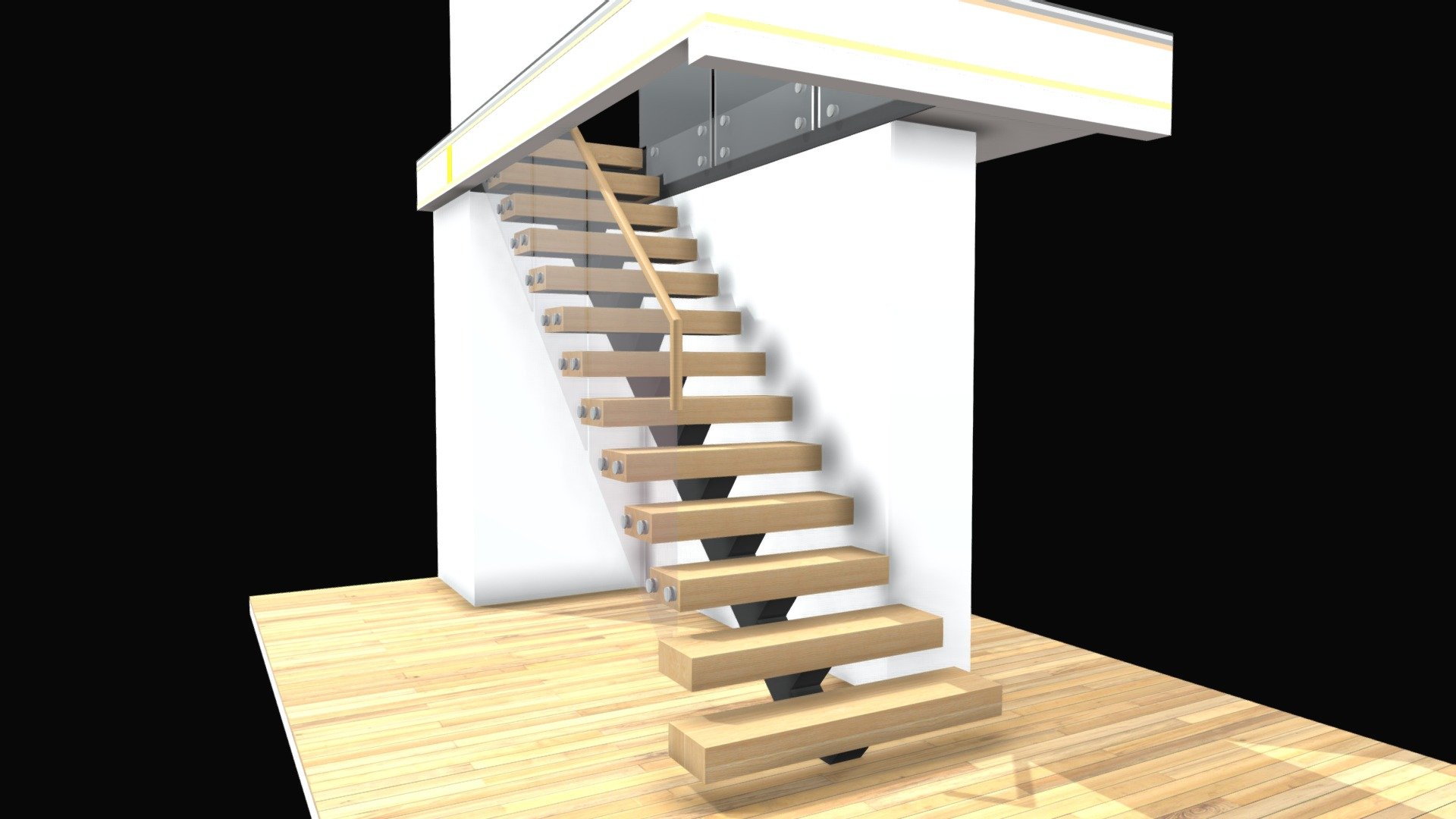 22165 Grover - Wider Treads - 3D model by The Metal Staircase Company ...