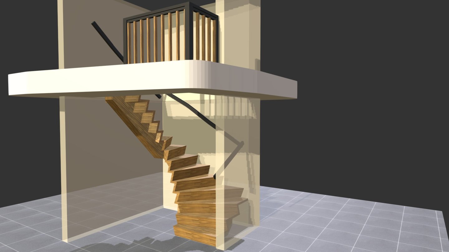 Z stair - 3D model by 3D Software for Stair Design and Production ...