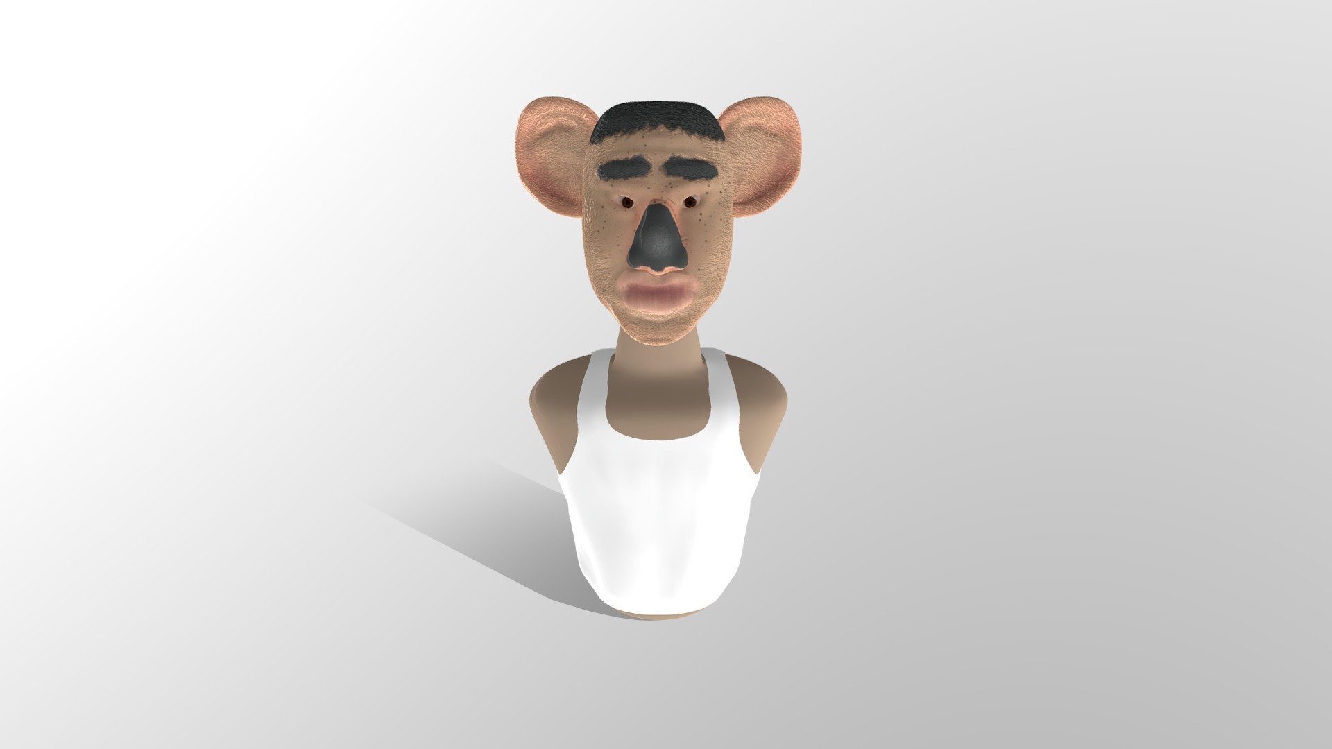 HALF KOALA HALF MAN - 3D model by Talia (@ronit74000) [a2f1370] - Sketchfab