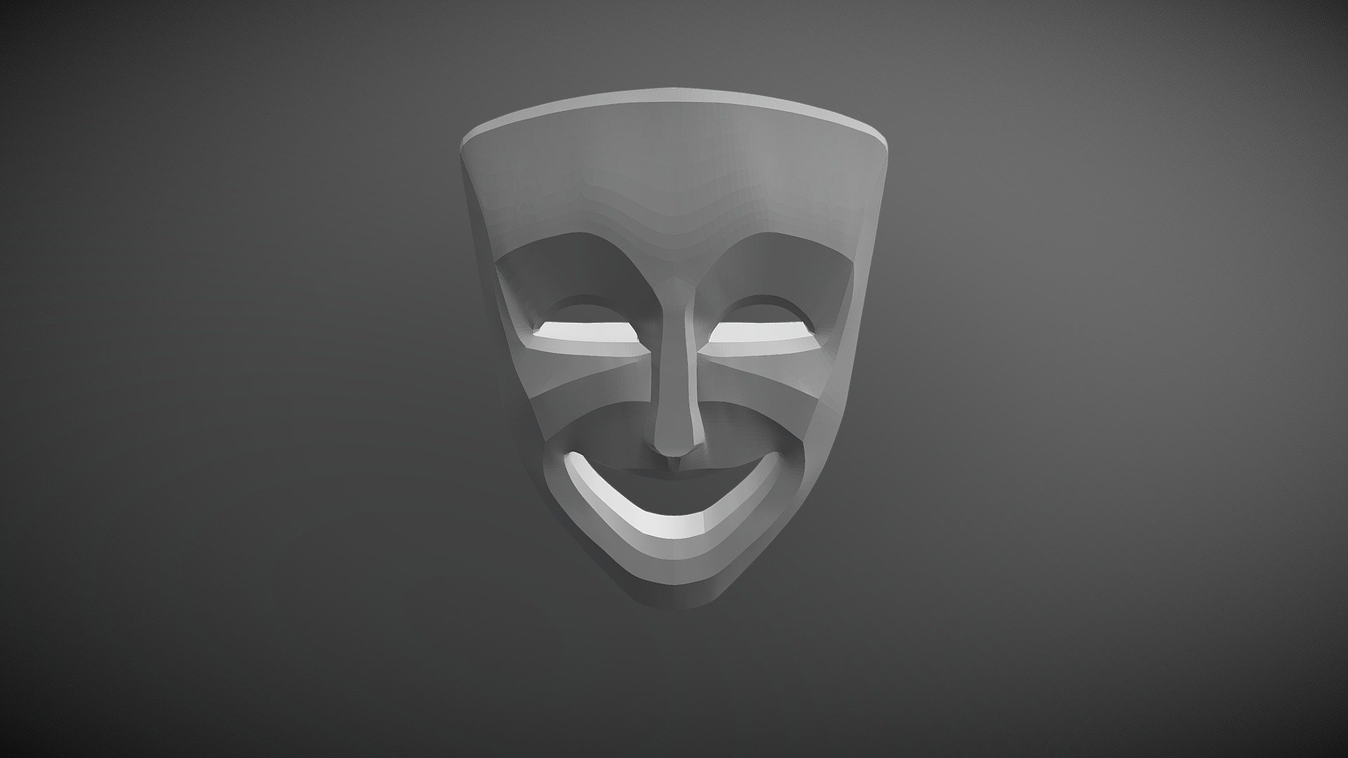 Comedy Mask - 3D model by Dakotes (@lantripdakota) [a2f2851] - Sketchfab