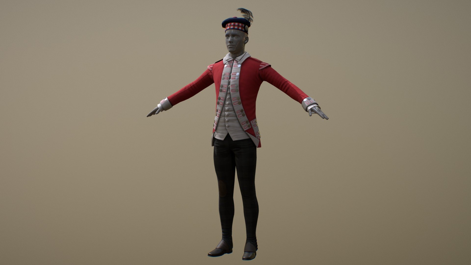 71st highlander regiment grenadier. - 3D model by Daniel Darusenkov ...