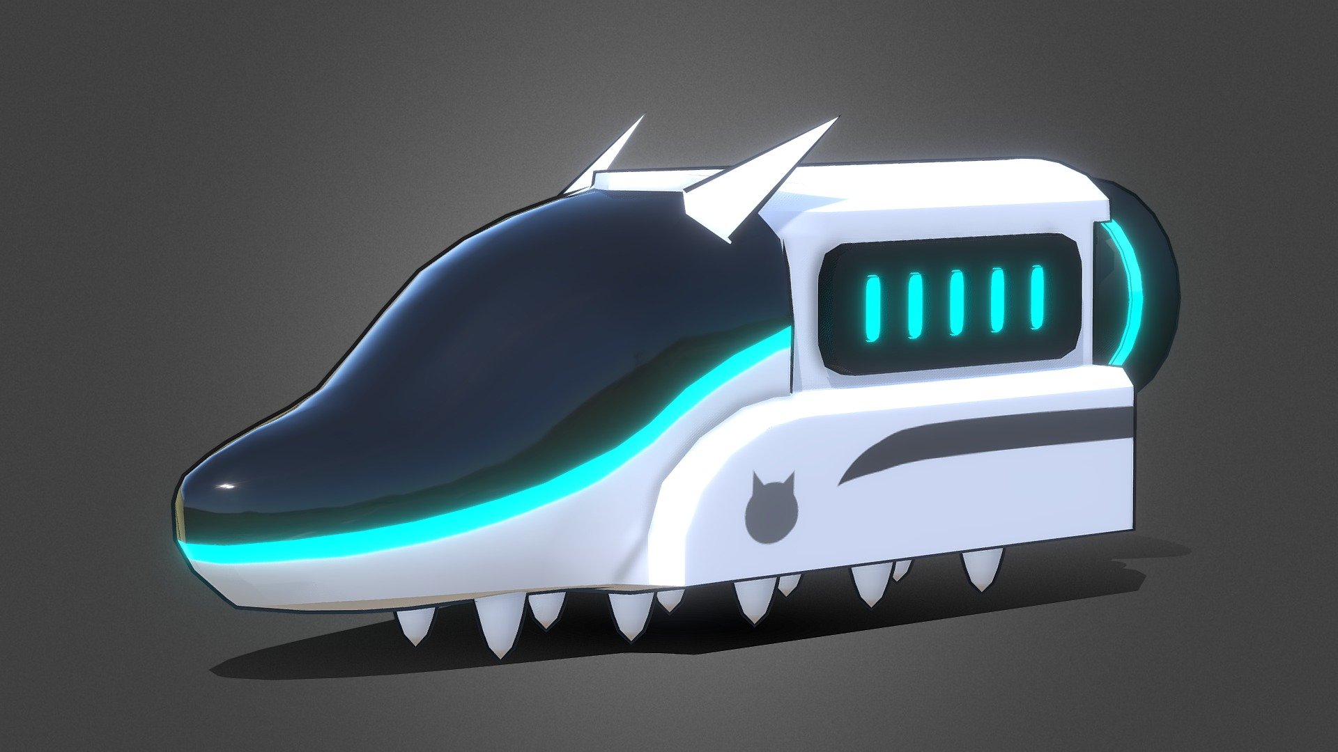 The Battle Cats - Bullet Train Cat - Download Free 3D model by Tepobeso ...