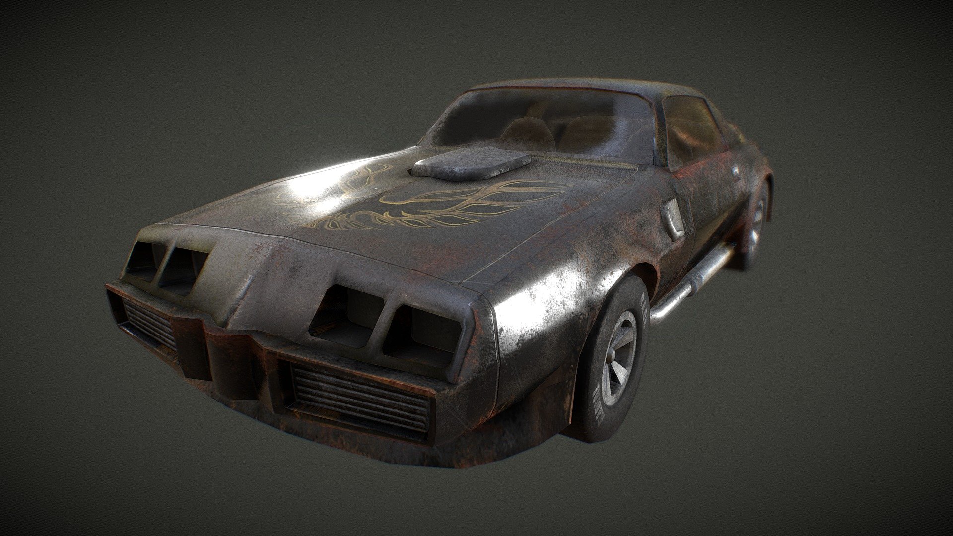Rusted Trans-Am - 3D model by Chaz_B [a2f3138] - Sketchfab
