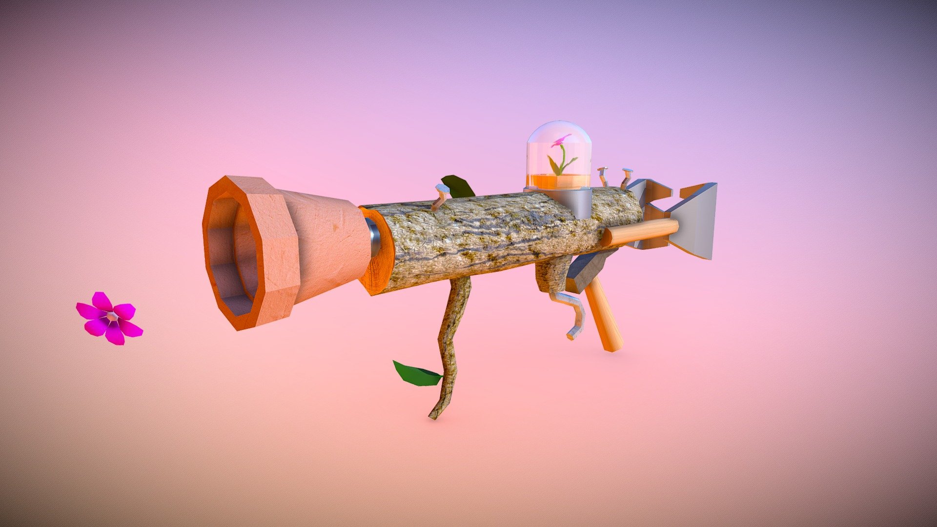 Flowergun - Download Free 3D model by Rasmus.Eist [a2f3871] - Sketchfab
