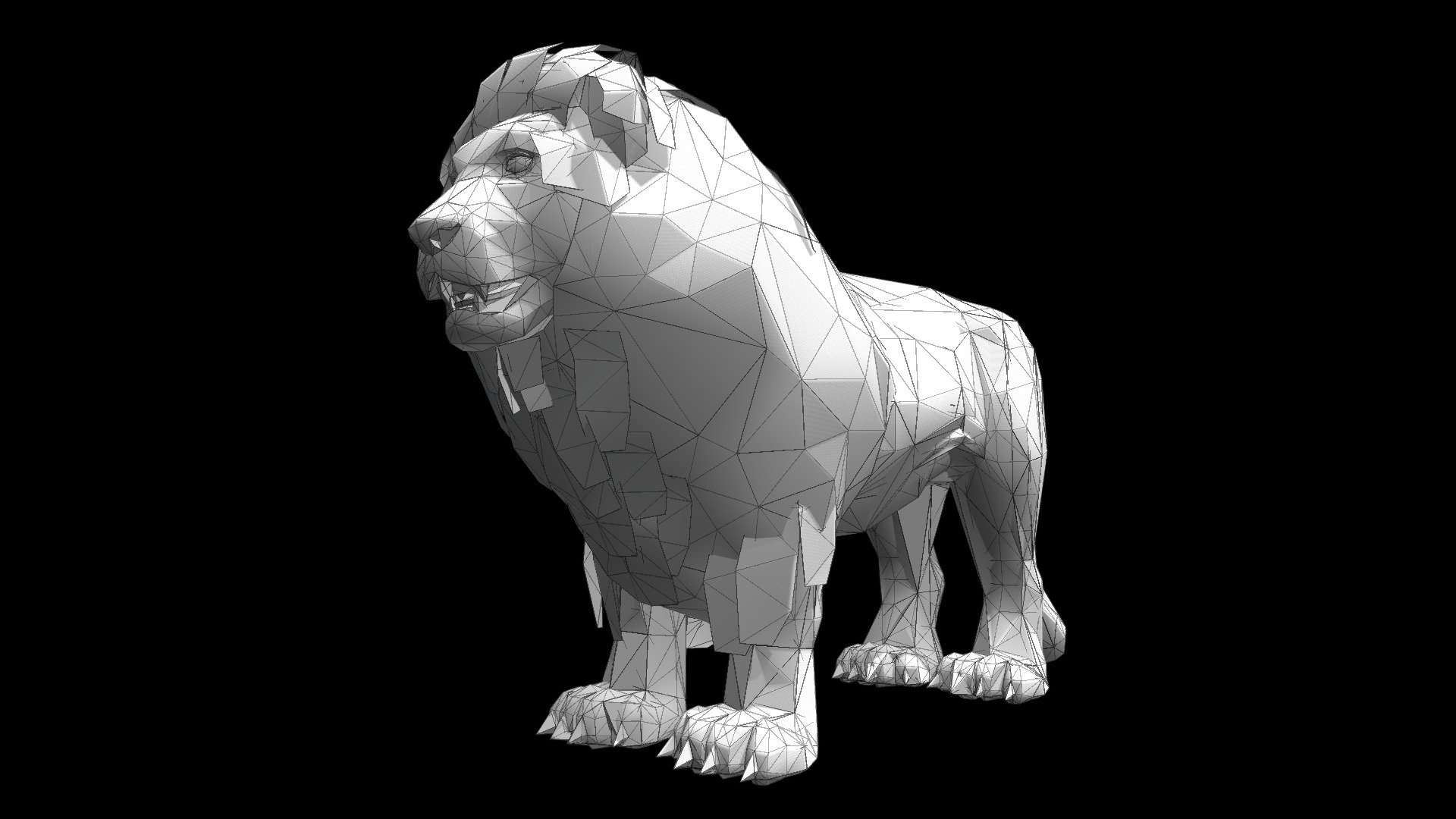 LION LOWPOLY - Buy Royalty Free 3D model by DTA DESIGN STUDIO ...