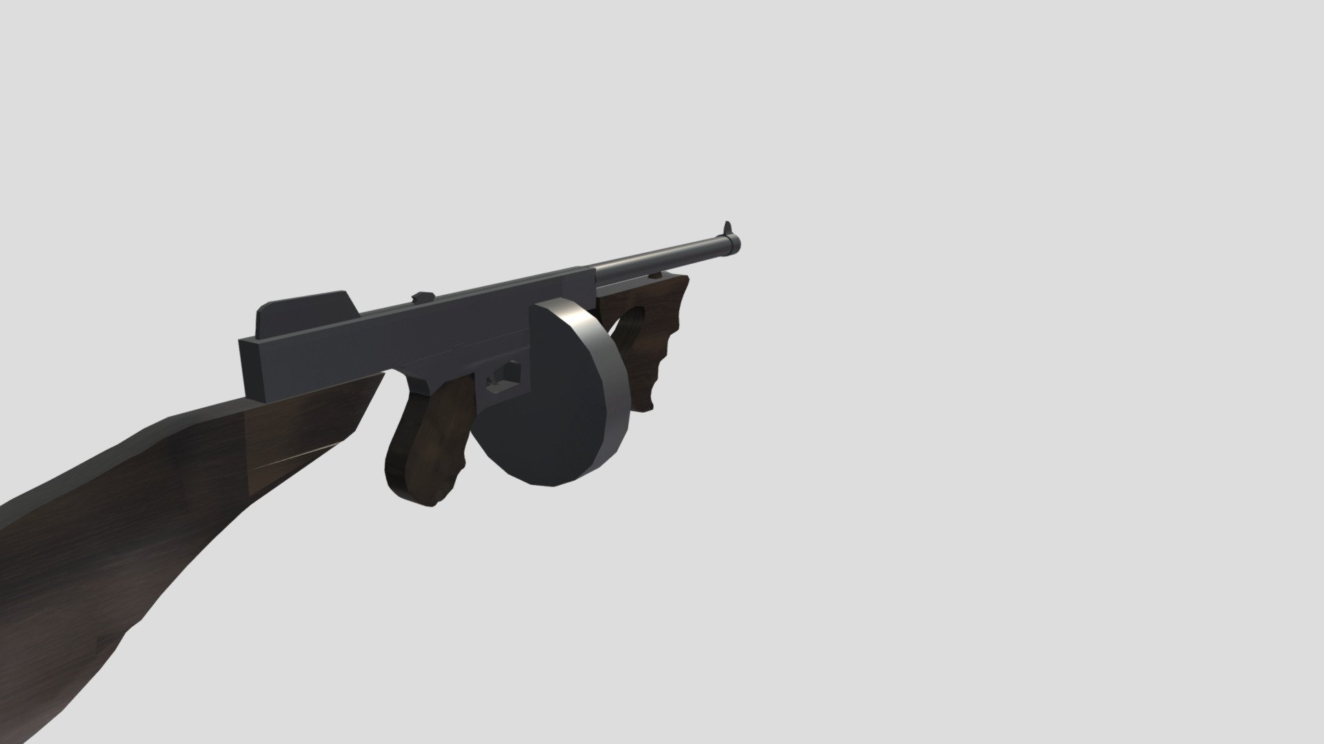Tommy Gun - 3D model by Niekvanrenswoude [a2f4567] - Sketchfab