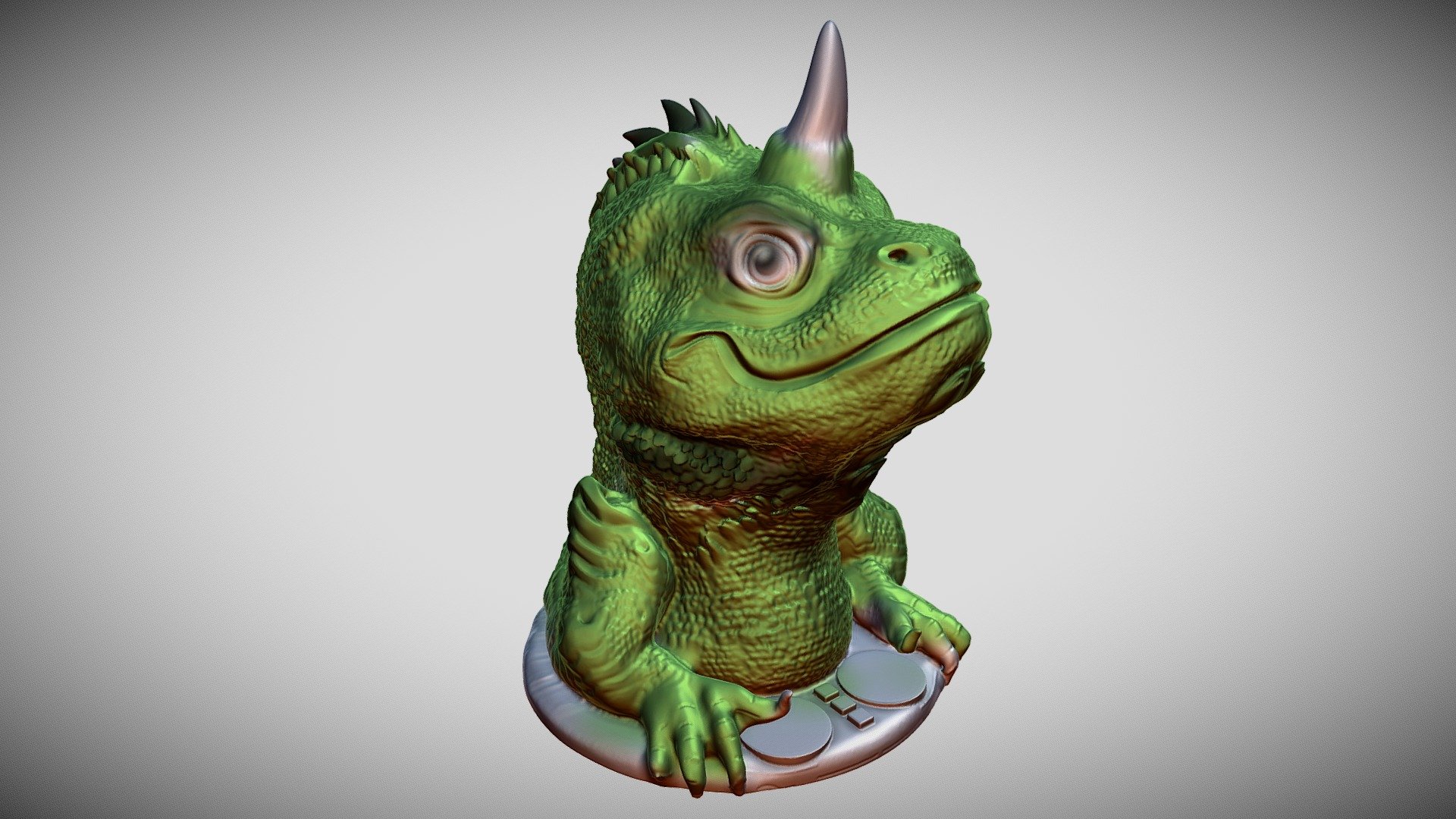 DJ Lizard - 3D model by 4DigitalARTS (@boardreklam) [a2f6ef4] - Sketchfab