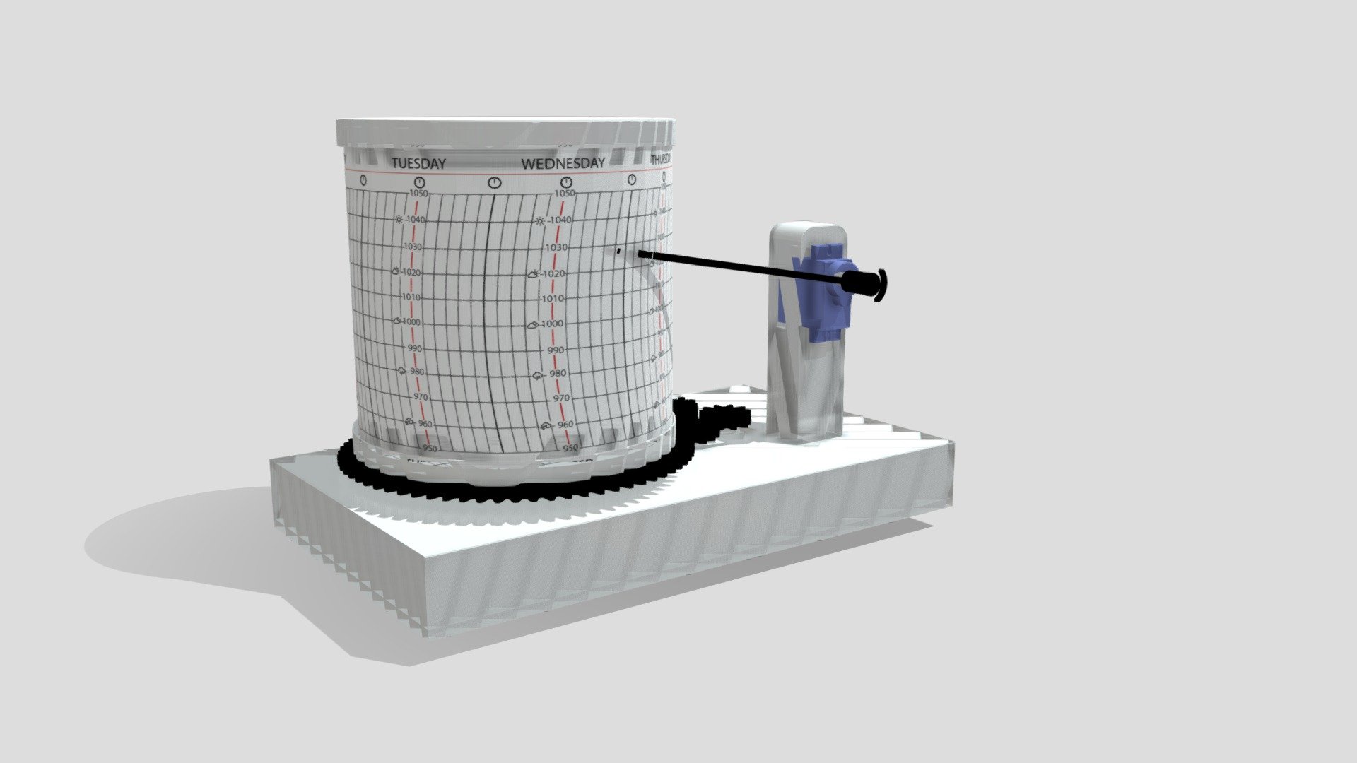 Barograph - 3D Printable - Download Free 3D model by digitalurban ...