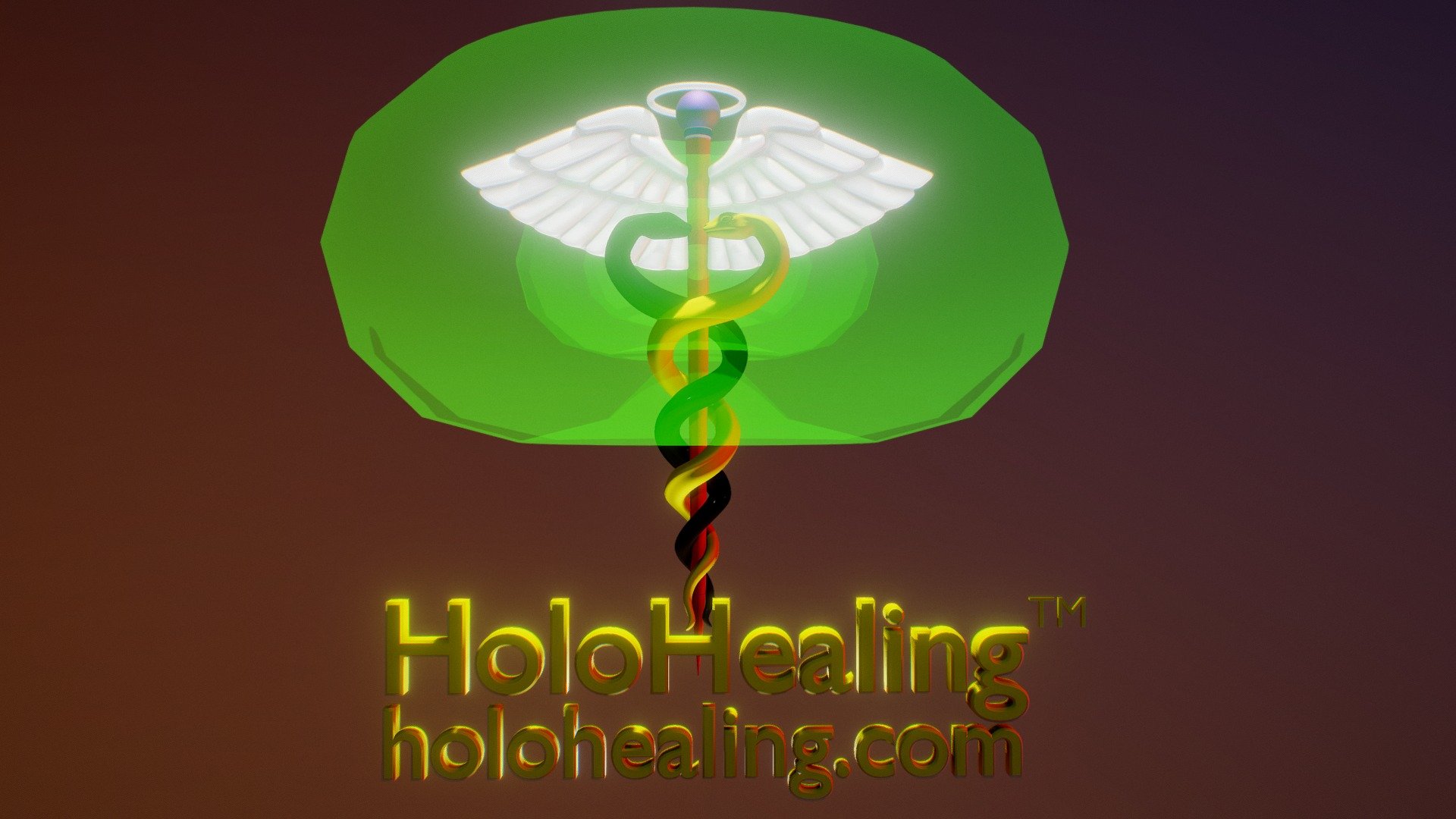 Holo Healing Logo - 3D model by johnhanacek [a2f908e] - Sketchfab
